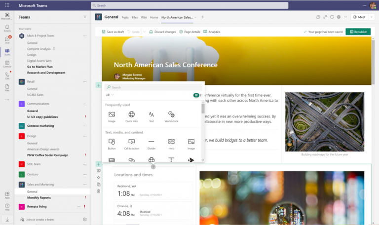 Hoe pas je een SharePoint pagina aan in Microsoft Teams - OfficeGrip